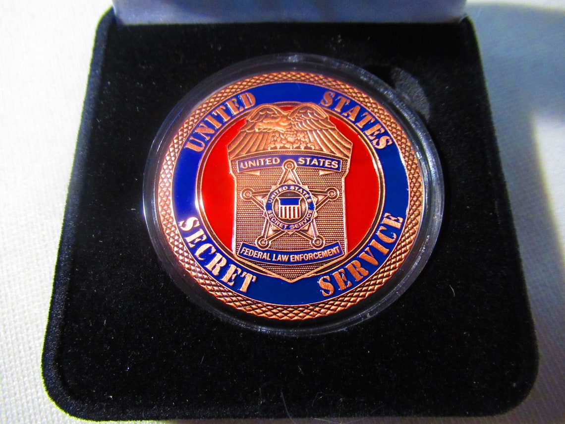 U.S. SECRET SERVICE Shield Challenge Coin COPPER - Etsy