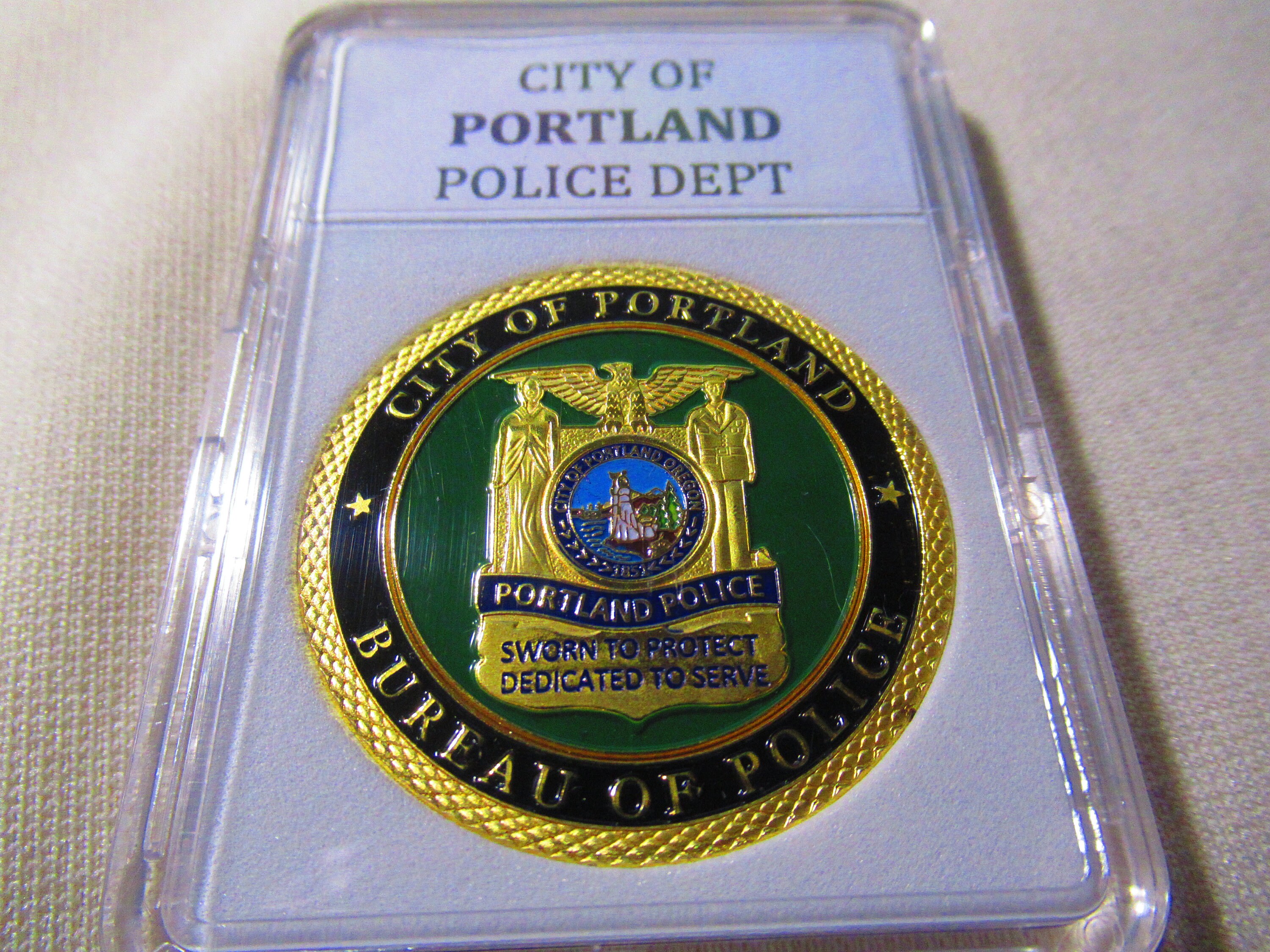 City of Portland Police Dept Challenge Coin | Etsy