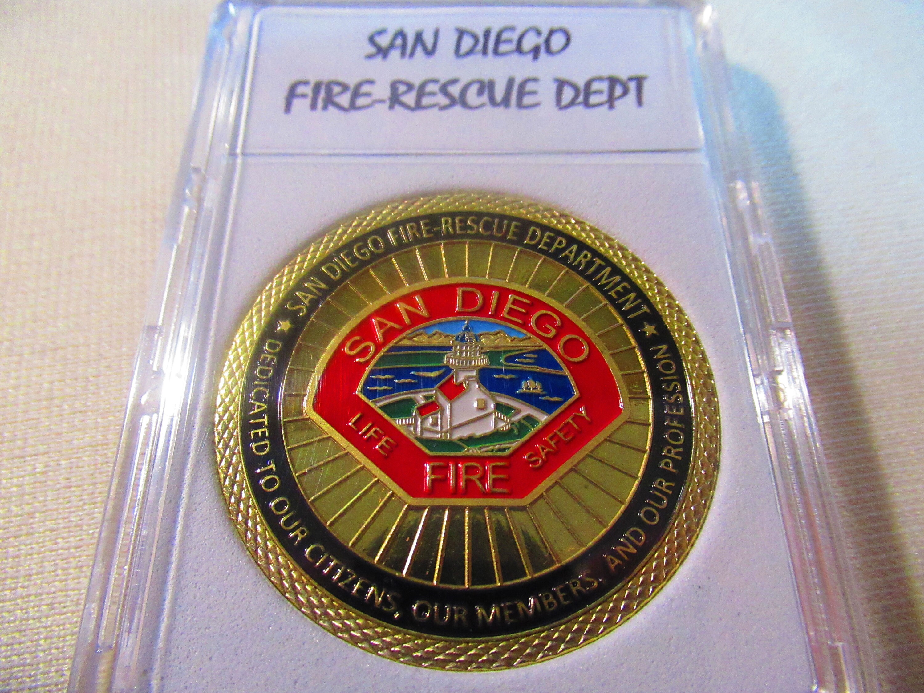 SAN DIEGO Fire/Rescue Dept Challenge Coin | Etsy