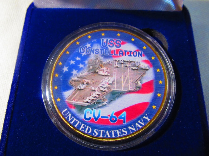 U S Navy USS CONSTELLATION CV-64 Challenge Coin - Etsy