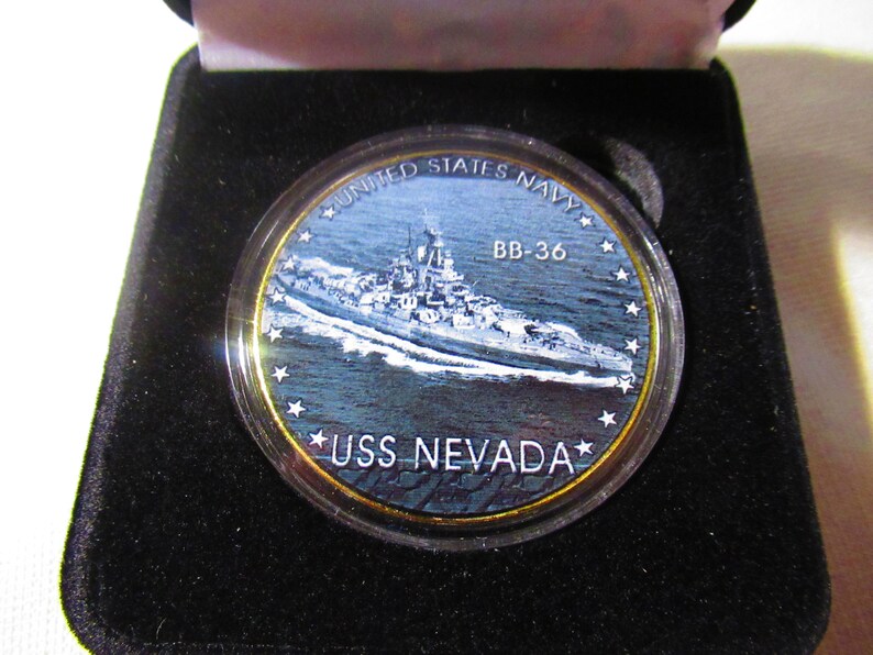 U S Navy - USS NEVADA / BB-36 Challenge Coin - Etsy