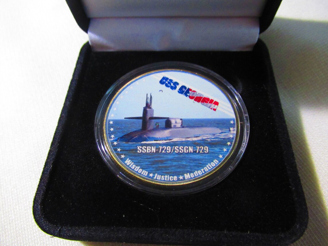 U S Navy Submarine- USS GEORGIA / SSBN-729 Challenge Coin - Etsy
