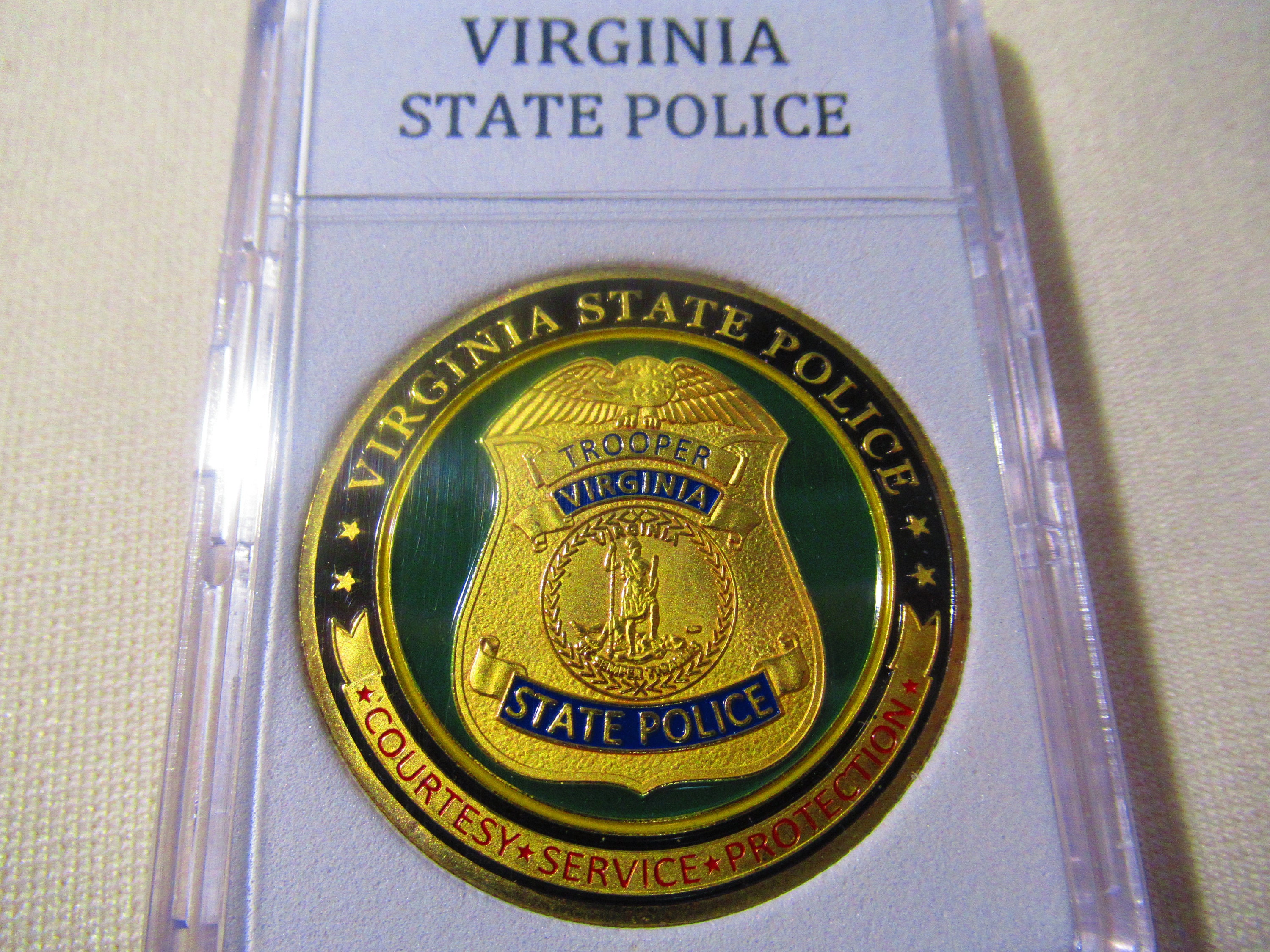VIRGINIA STATE POLICE Challenge Coin | Etsy