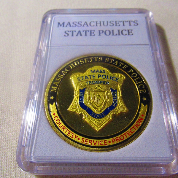 Massachusetts Police Badge Svg - Etsy