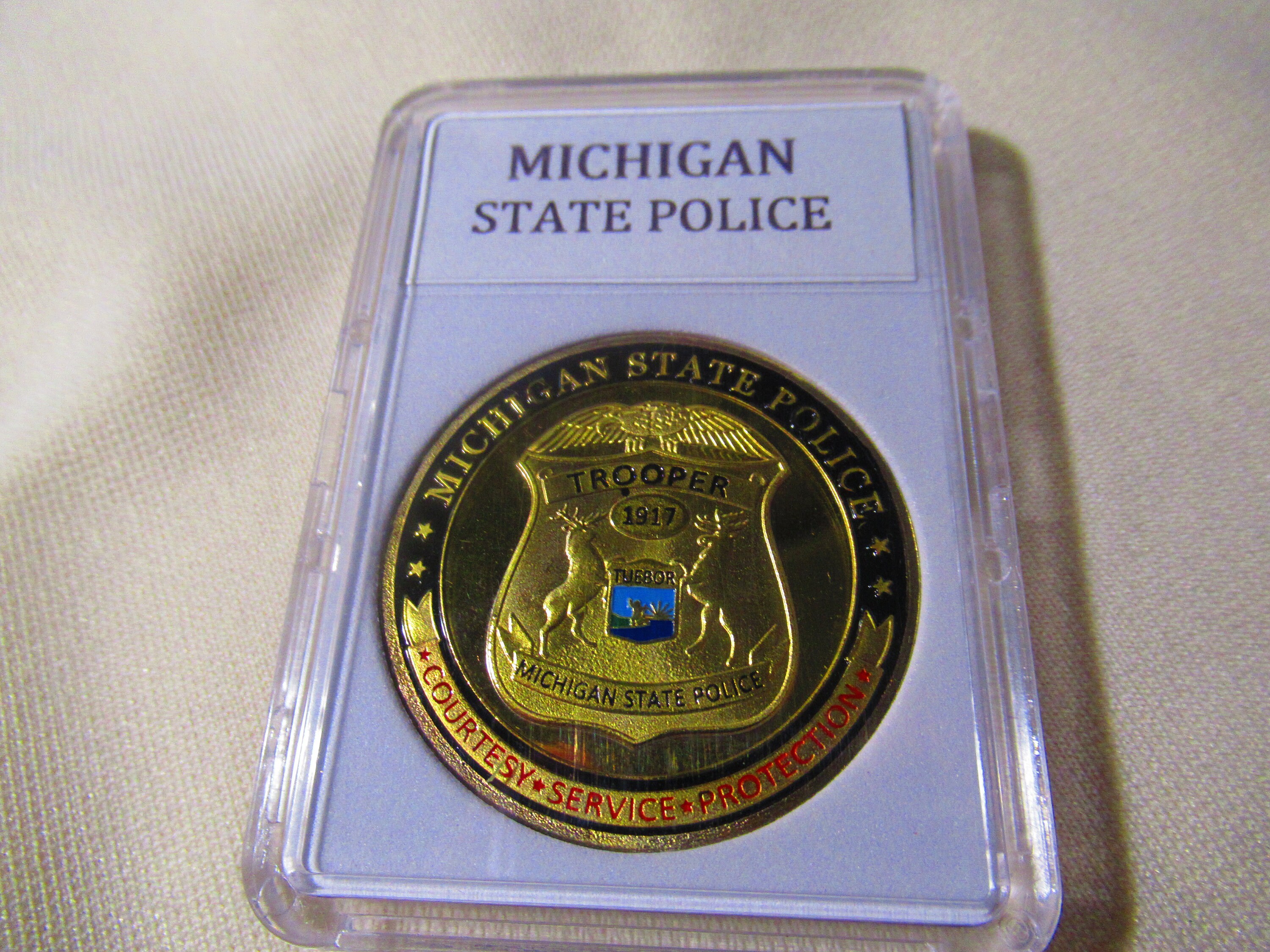 MICHIGAN STATE POLICE Challenge Coin - Etsy