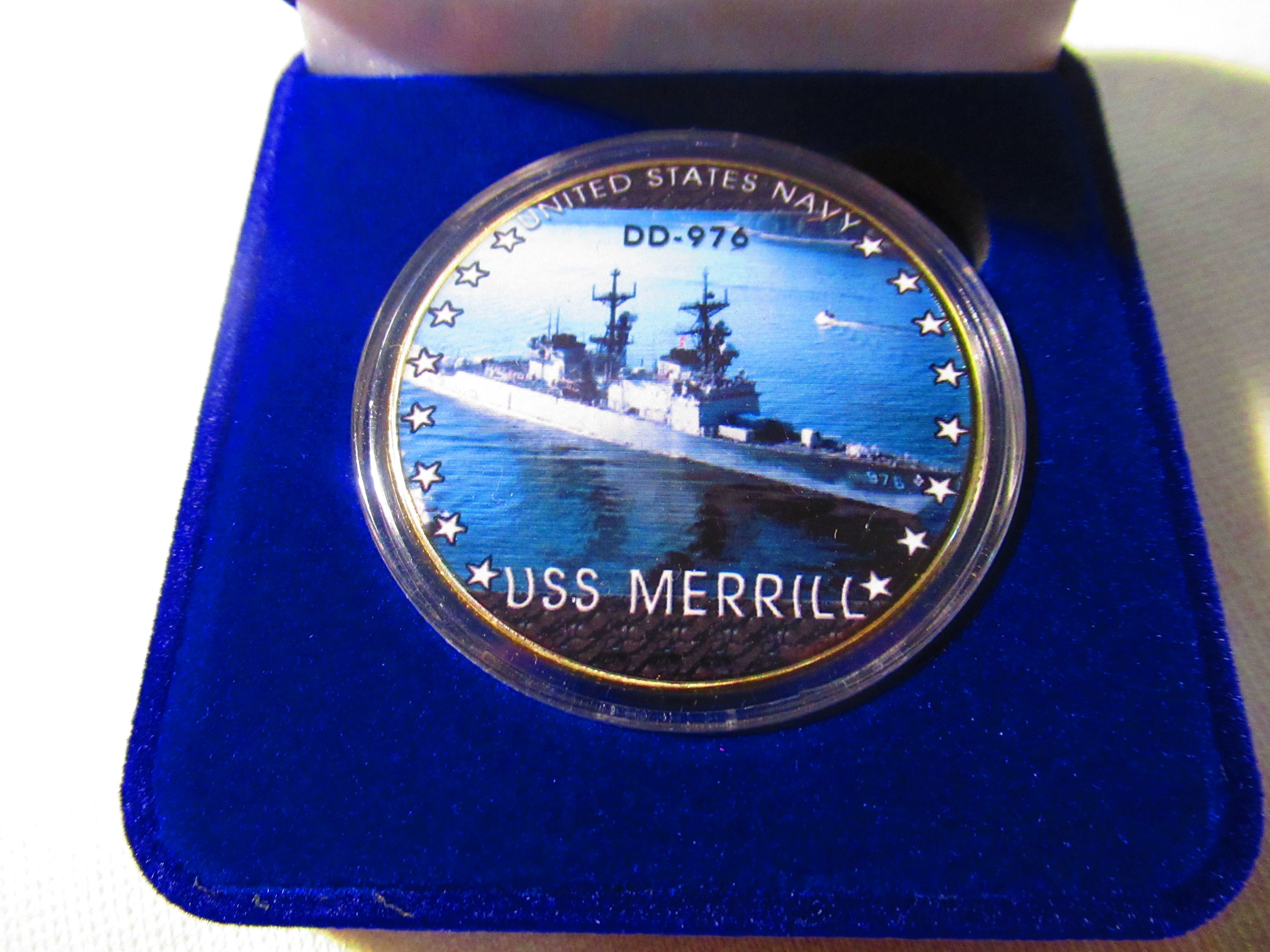 U S Navy USS MERRILL DD-976 Challenge Coin | Etsy
