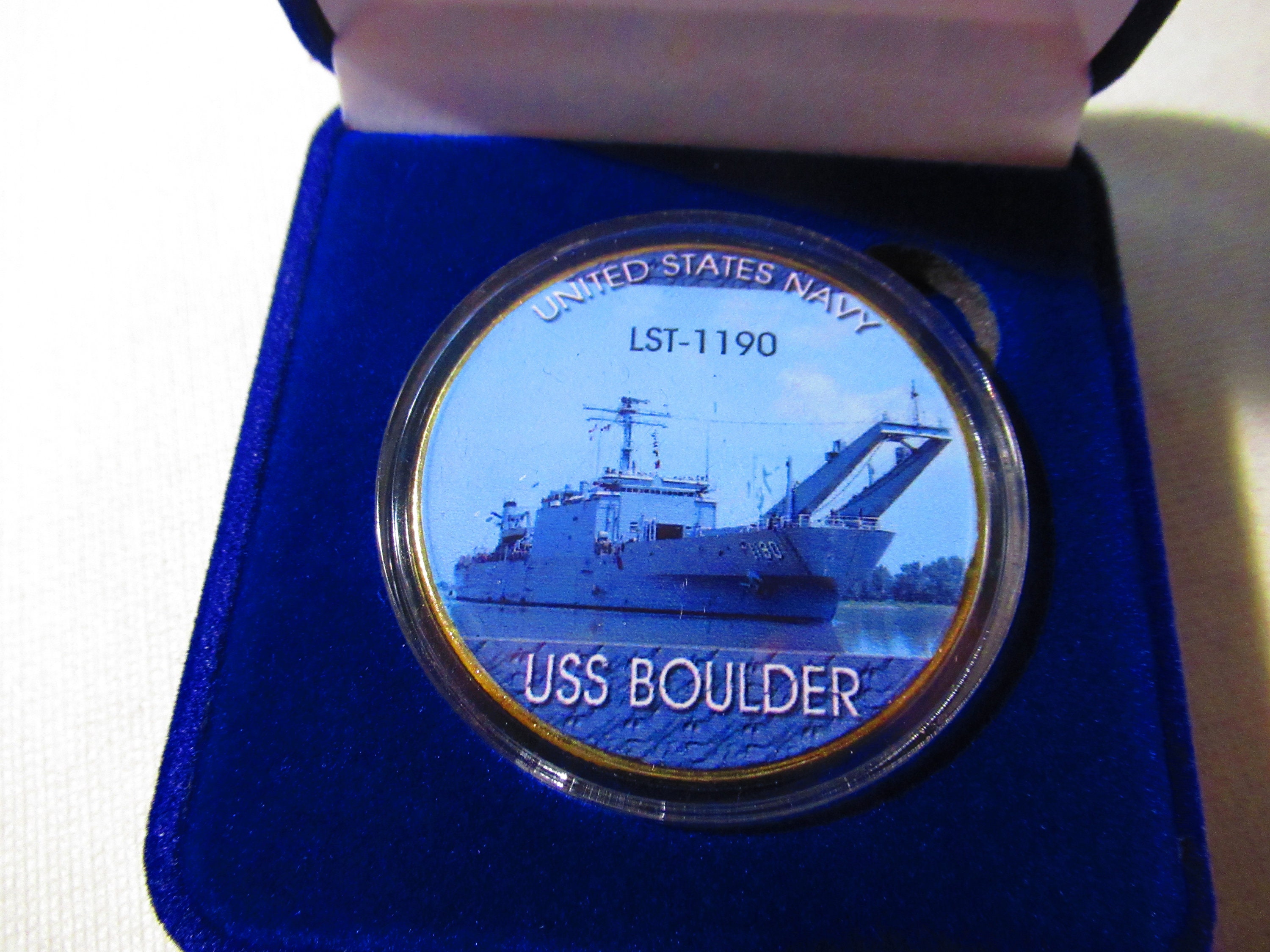 U S Navy - USS BOULDER (LST-1190) Challenge Coin - Etsy