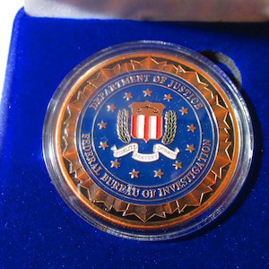 Federal Bureau of Investigation ( FBI ) Challenge Coin (copper) - Etsy