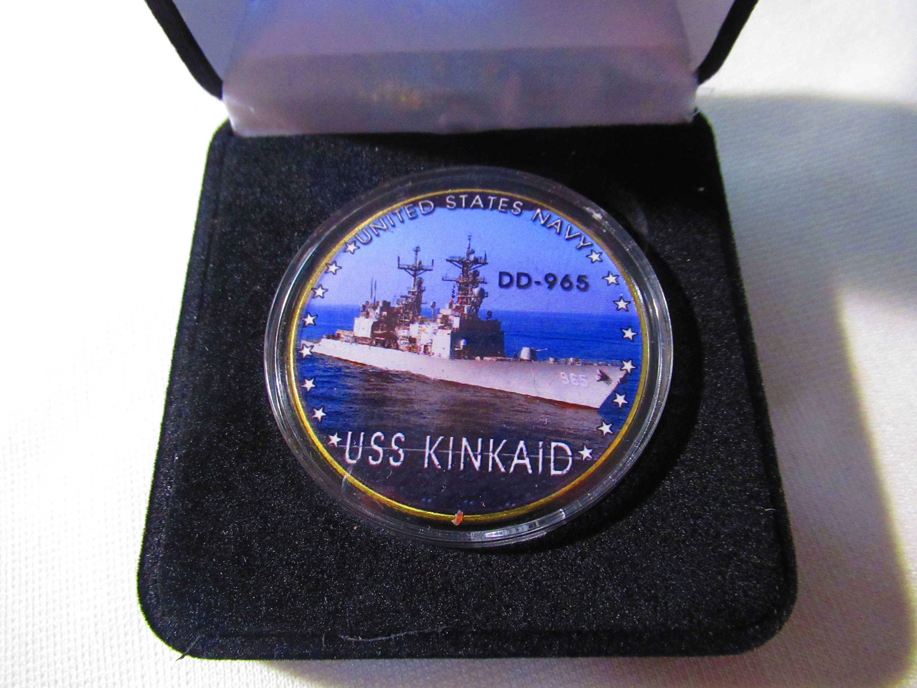 U S NAVY USS Kinkaid DD-965 Challenge Coin | Etsy