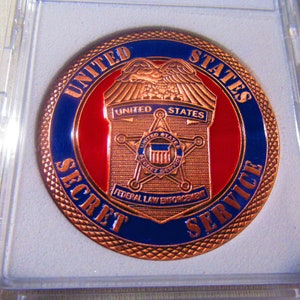 U.S. SECRET SERVICE Shield Challenge Coin (COPPER) - Etsy