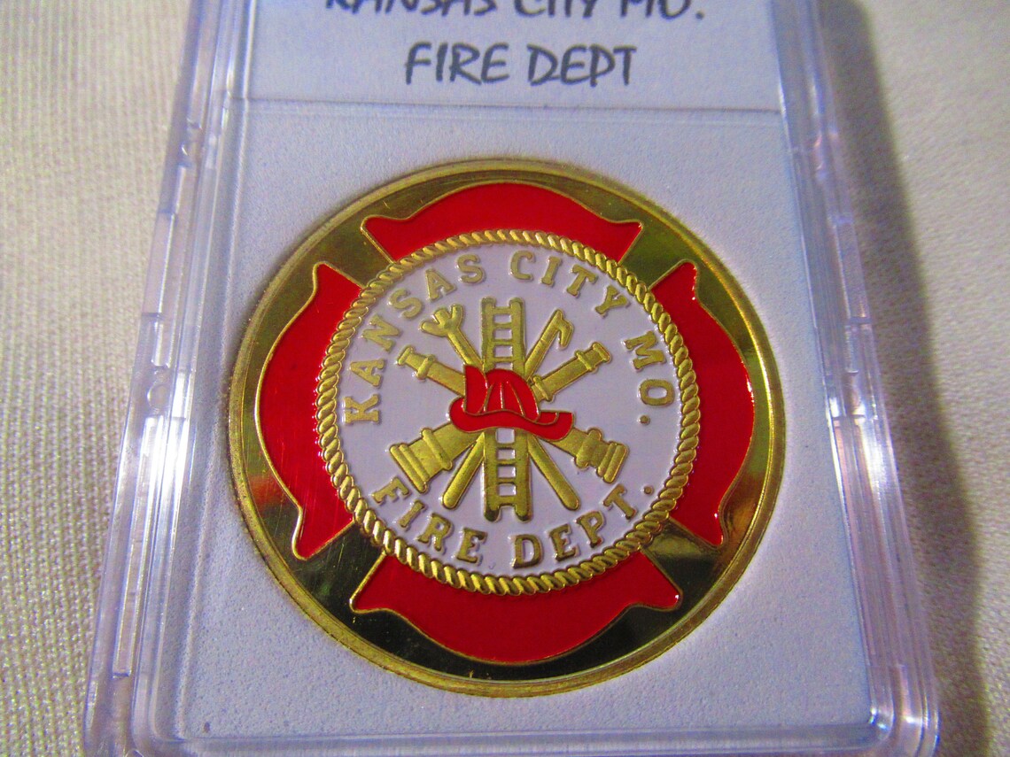 KANSAS CITY FIRE Dept. Challenge Coin - Etsy