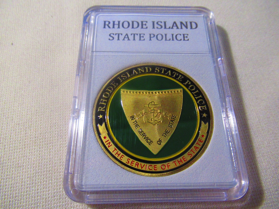 RHODE ISLAND State Police Challenge Coin - Etsy