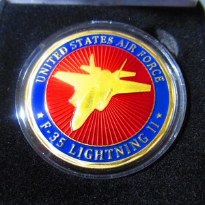 U S AIR FORCE F-35 Lightning II Challenge Coin - Etsy