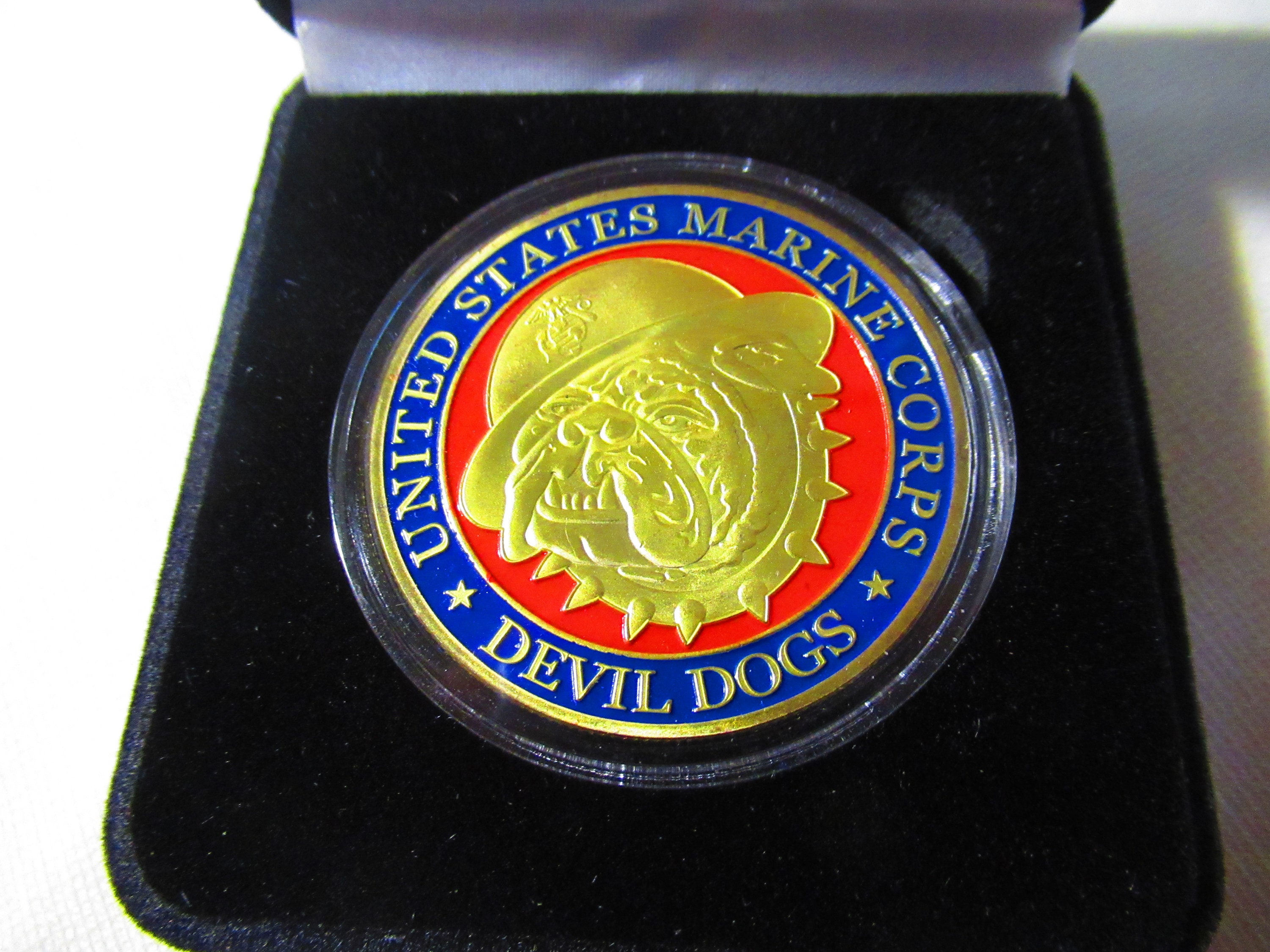 U S Marine Corps - DEVIL DOGS Challenge Coin - Etsy