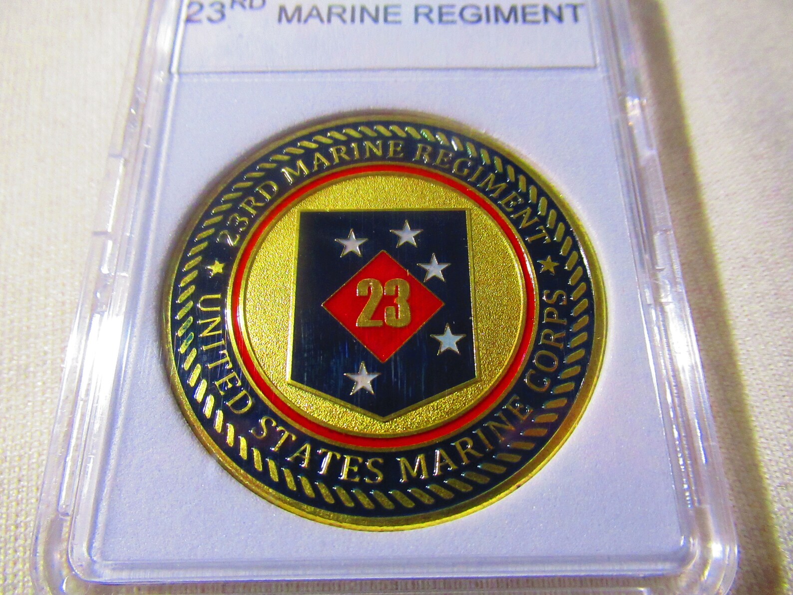 U S Marine Corps - 23rd MARINE REGIMENT Challenge Coin - Etsy