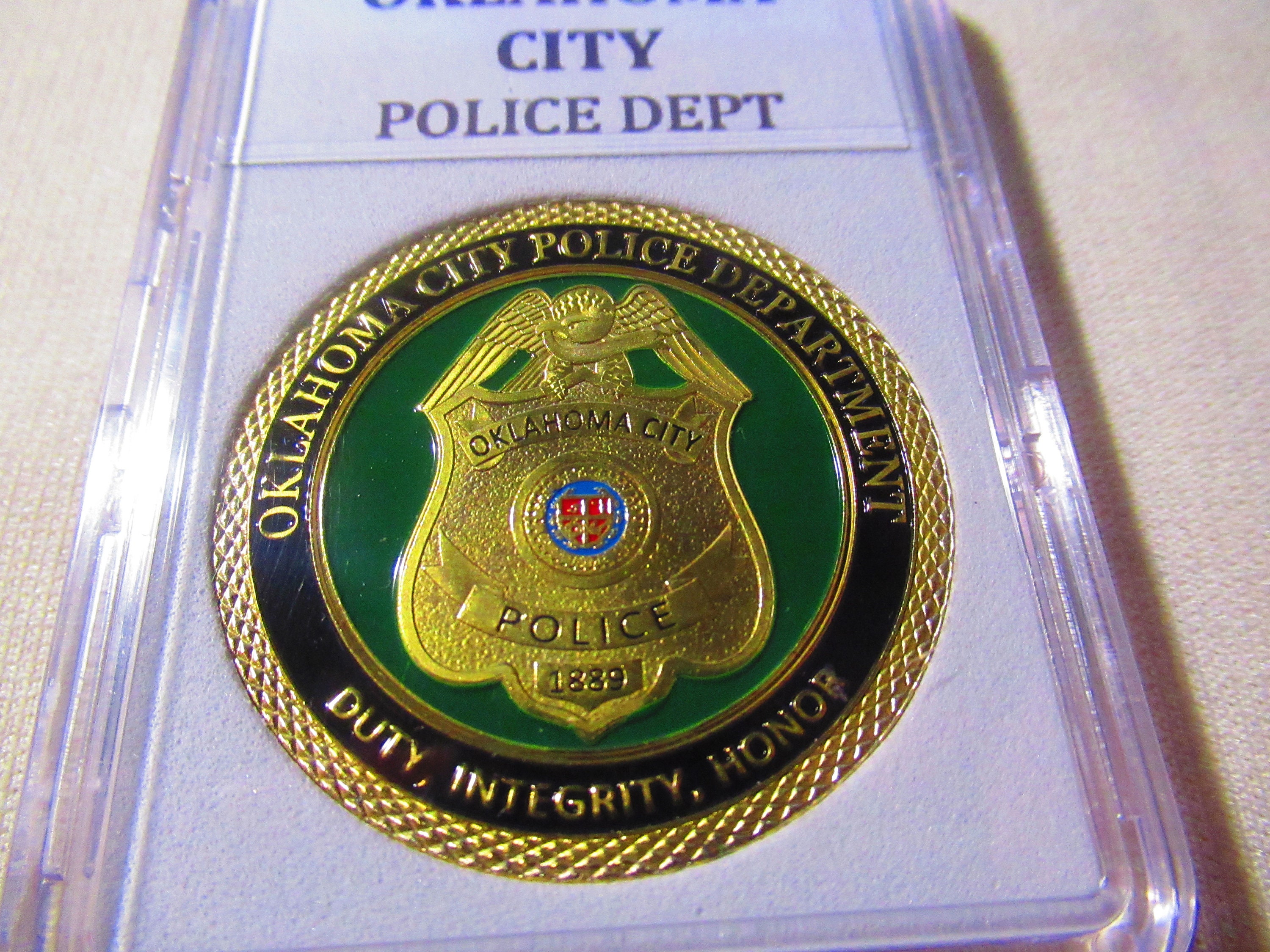 Oklahoma City Police Dept Challenge Coin | Etsy