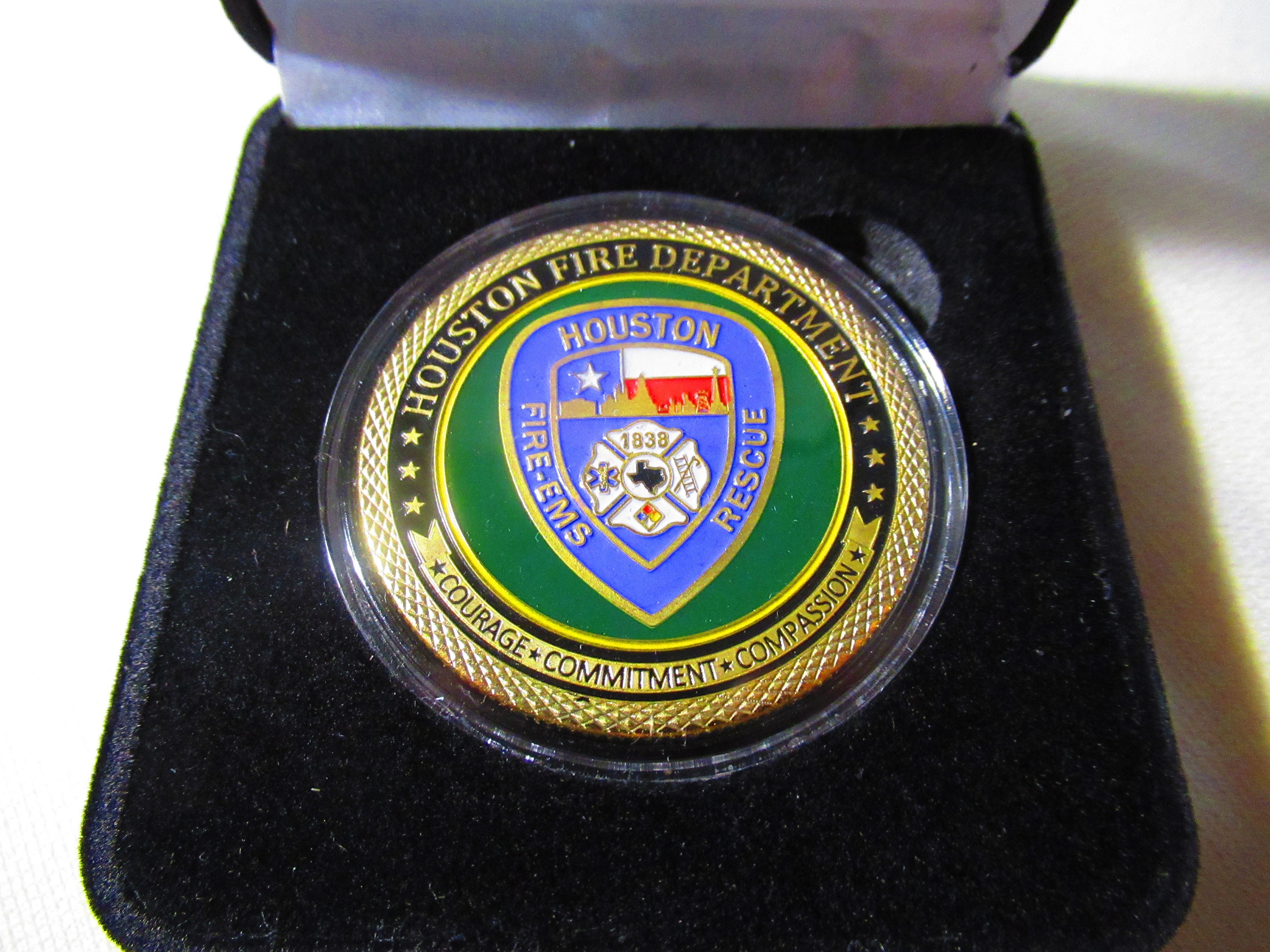 HOUSTON Fire Dept. Challenge Coin - Etsy