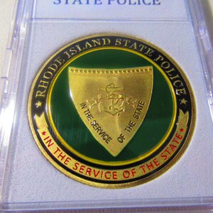 RHODE ISLAND State Police Challenge Coin - Etsy