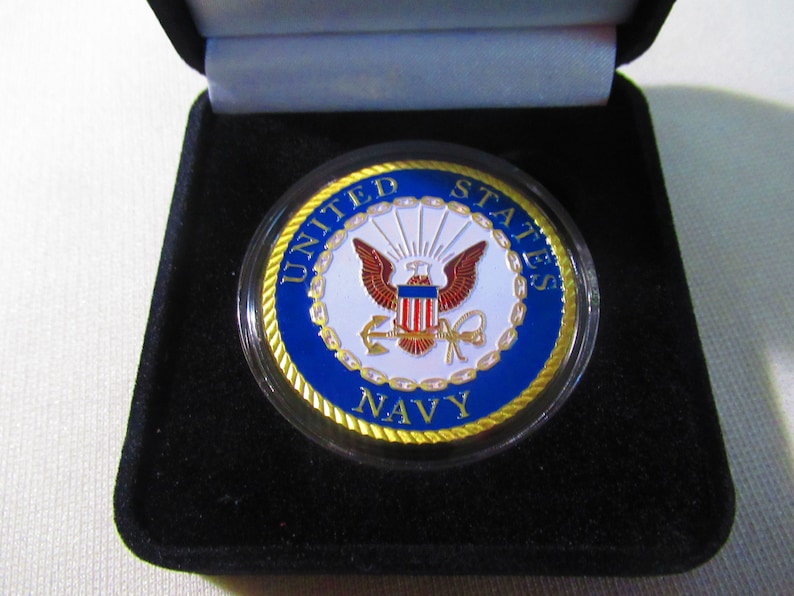 US NAVY Commemorative Challenge Coin - Etsy