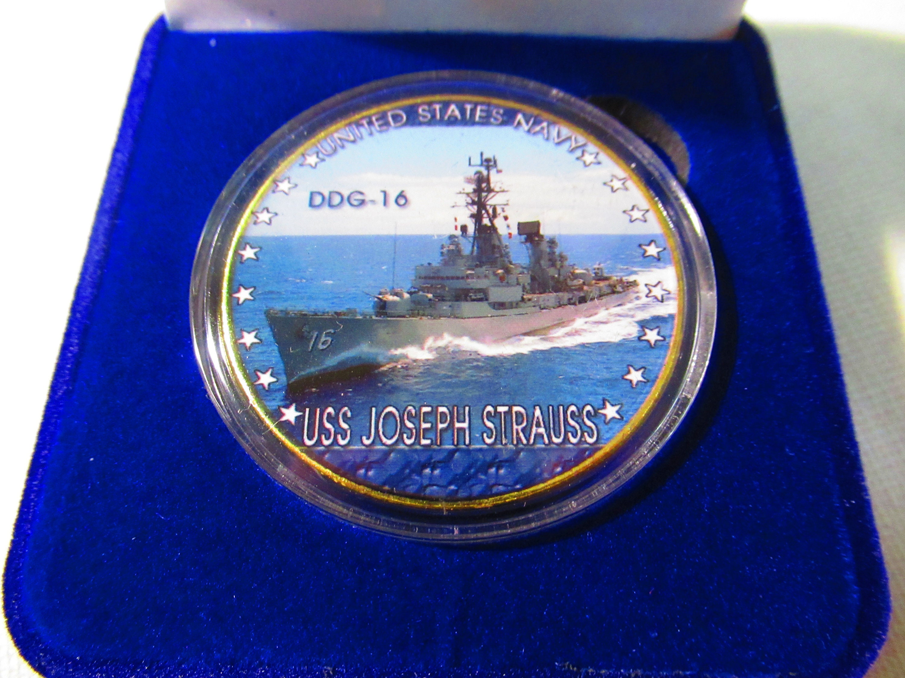 U S Navy USS Joseph Strauss DDG-16 Challenge Coin | Etsy