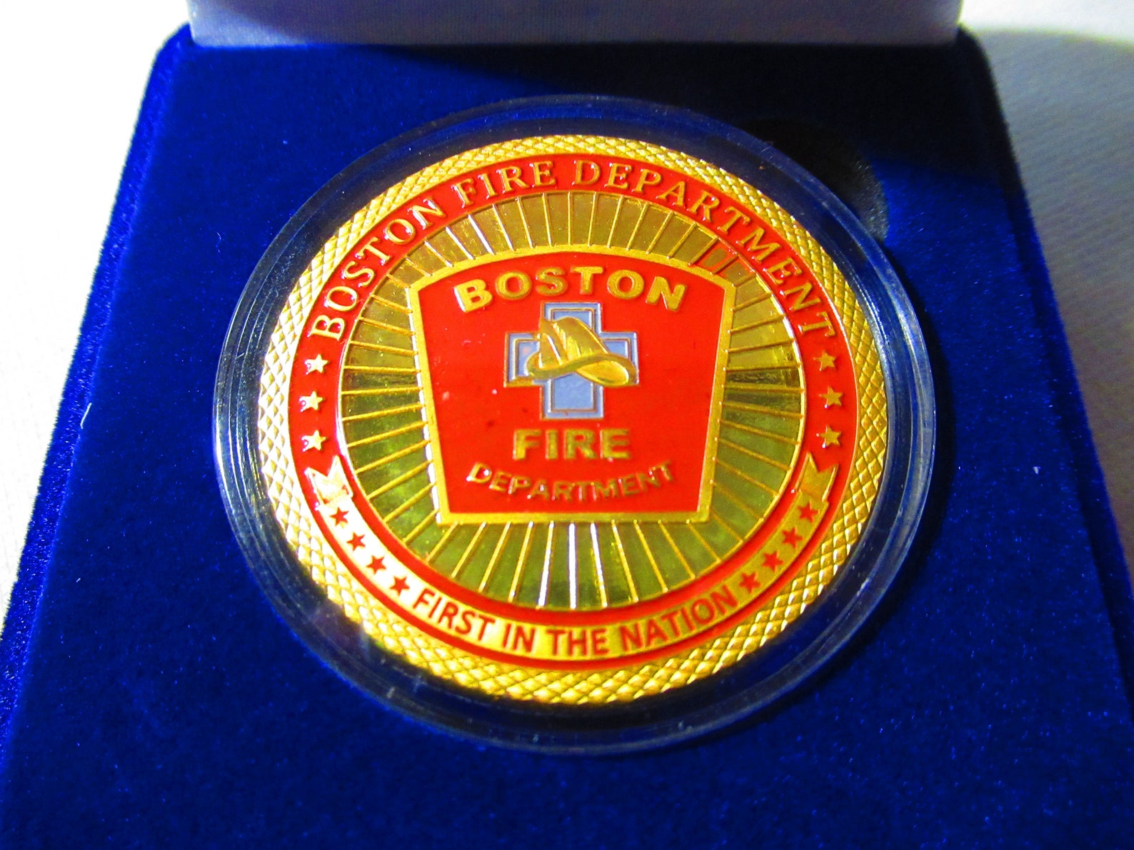BOSTON Fire Dept. Challenge Coin - Etsy