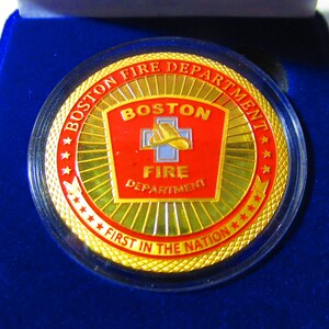 BOSTON Fire Dept. Challenge Coin - Etsy