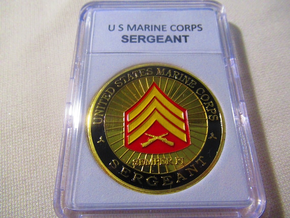US Marine Corps SERGEANT Challenge Coin | Etsy