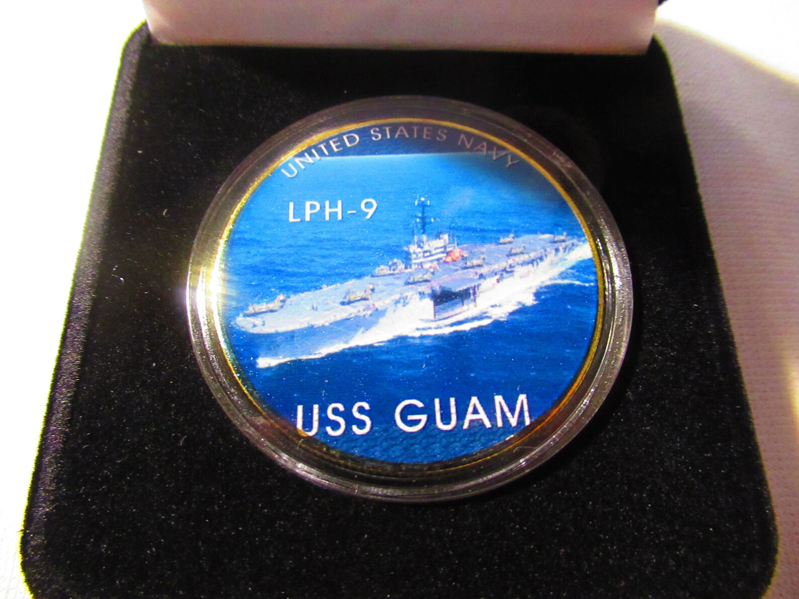 U S Navy - USS GUAM (LPH-9) Challenge Coin - Etsy