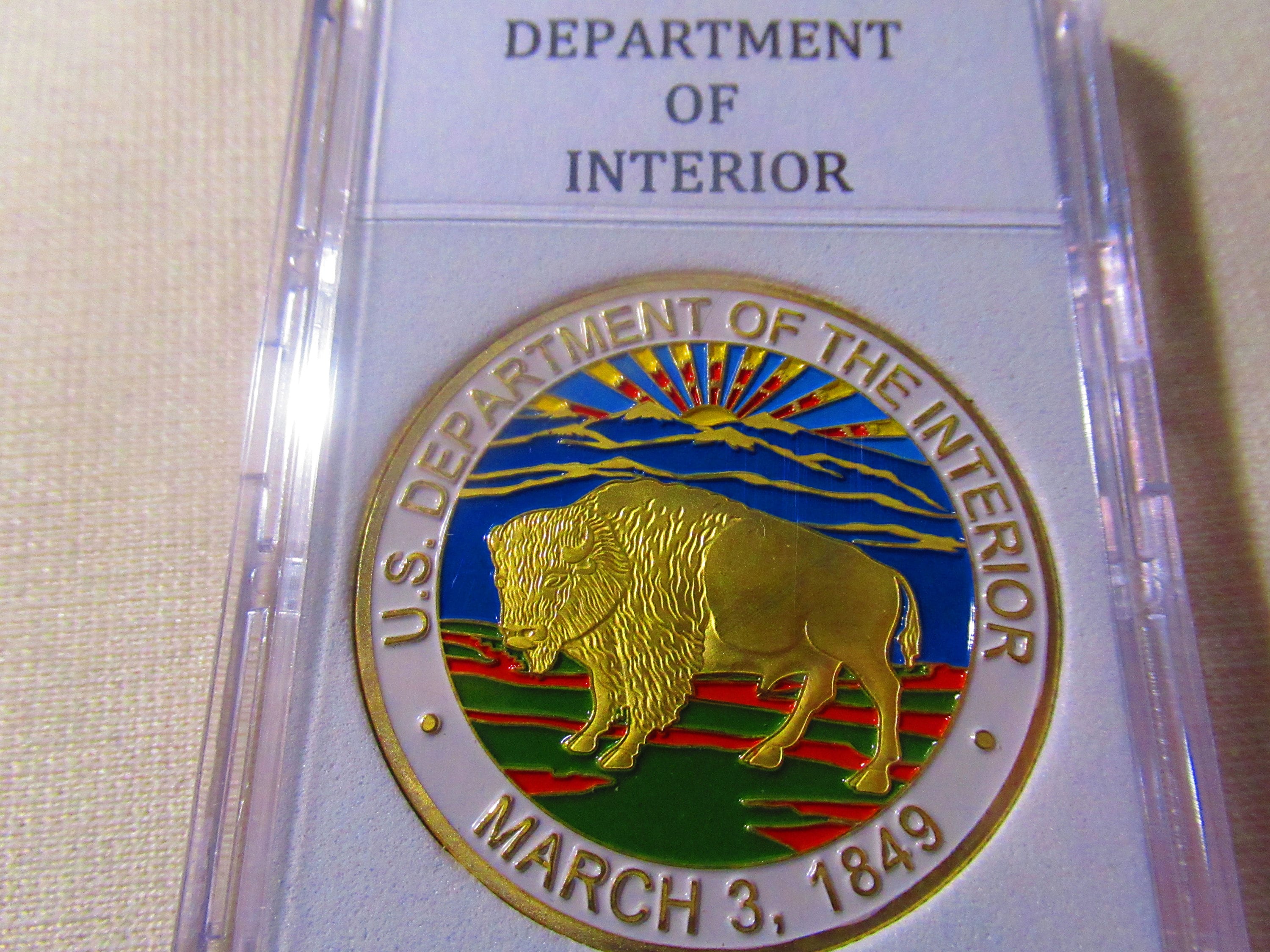 Department of Interior Challenge Coin - Etsy