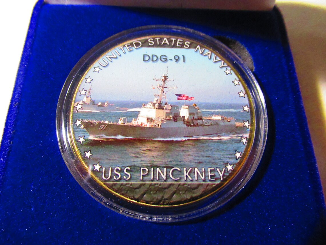 U S Navy USS PINCKNEY DDG-91 Challenge Coin - Etsy