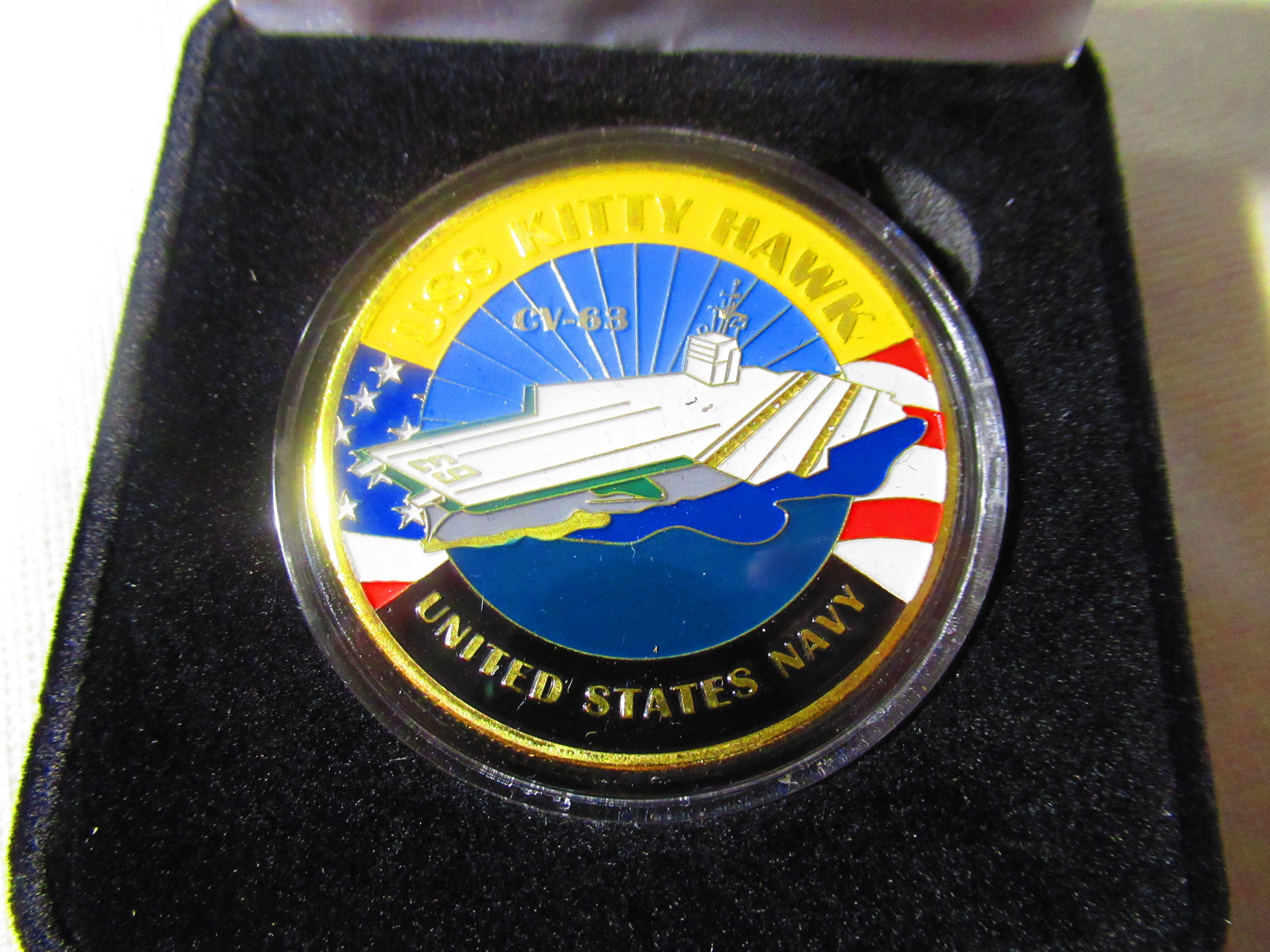 U S Navy USS Kitty Hawk CV-63 Challenge Coin | Etsy