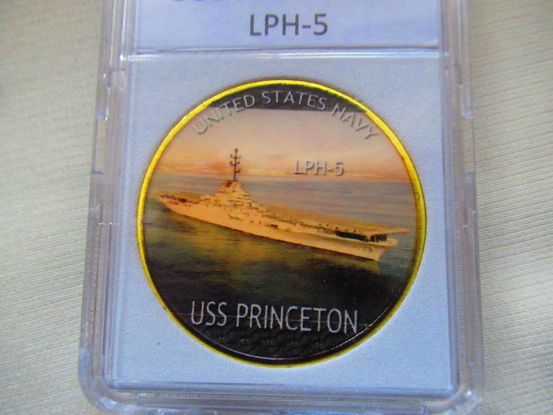 U S Navy - USS PRINCETON (LPH-5) Challenge Coin - Etsy