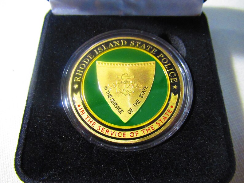 RHODE ISLAND State Police Challenge Coin - Etsy