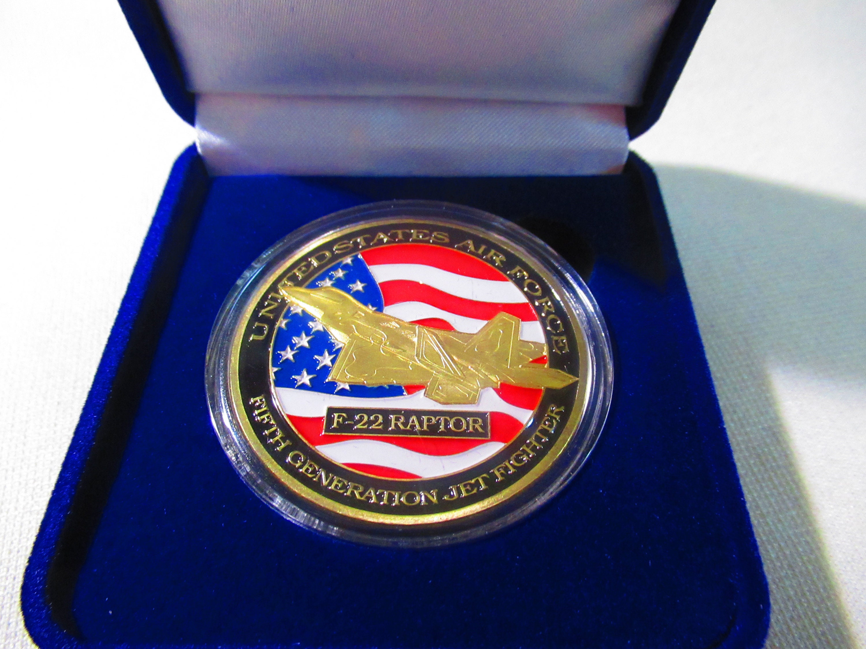 U S AIR FORCE F-22 RAPTOR Challenge Coin | Etsy