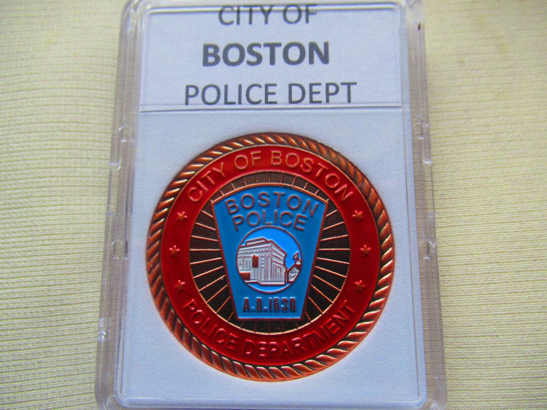 City of BOSTON POLICE DEPT (copper) Challenge Coin - Etsy