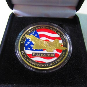 U S AIR FORCE F-22 RAPTOR Challenge Coin - Etsy