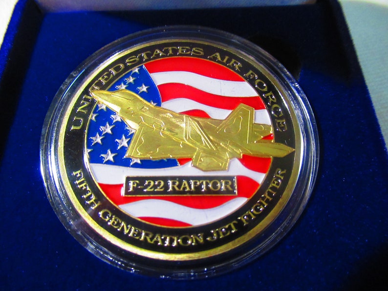 U S AIR FORCE F-22 RAPTOR Challenge Coin | Etsy