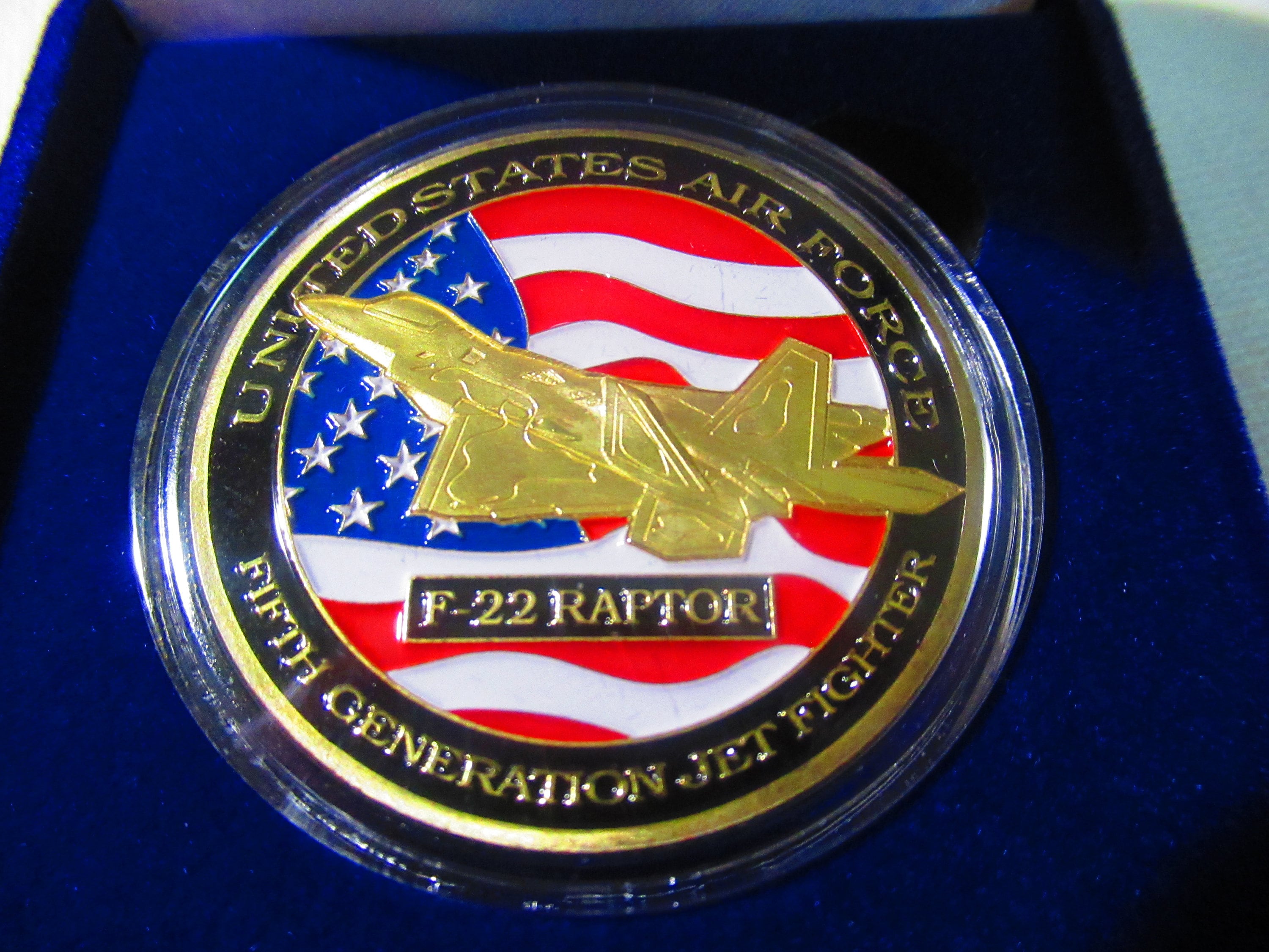 U S AIR FORCE F-22 RAPTOR Challenge Coin | Etsy