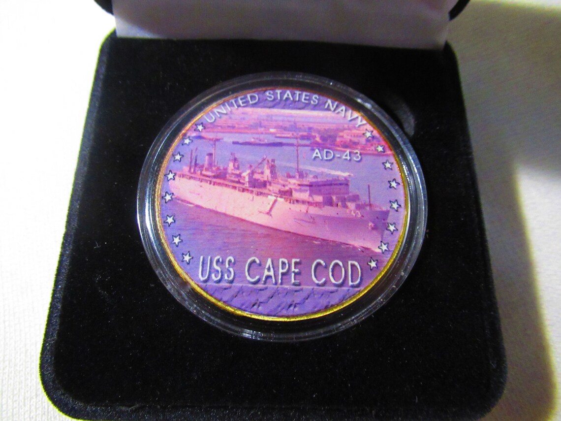 U S Navy USS Cape Cod AD-43 Challenge Coin | Etsy