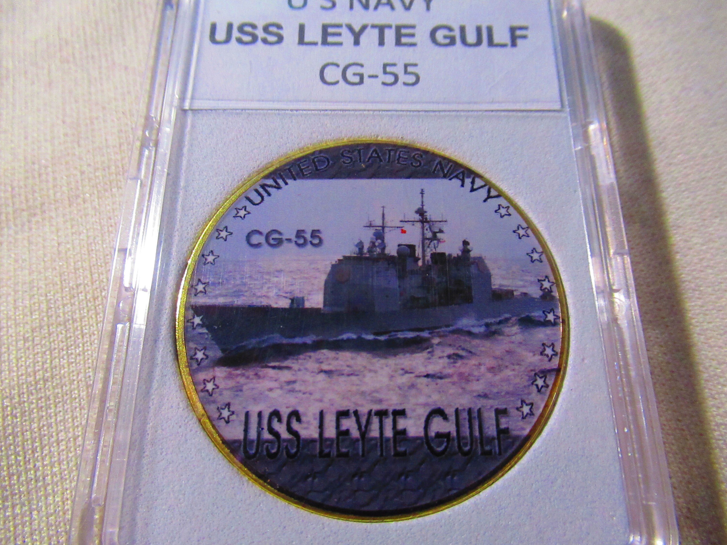 U S Navy - USS Leyte Gulf / CG-55 Challenge Coin - Etsy