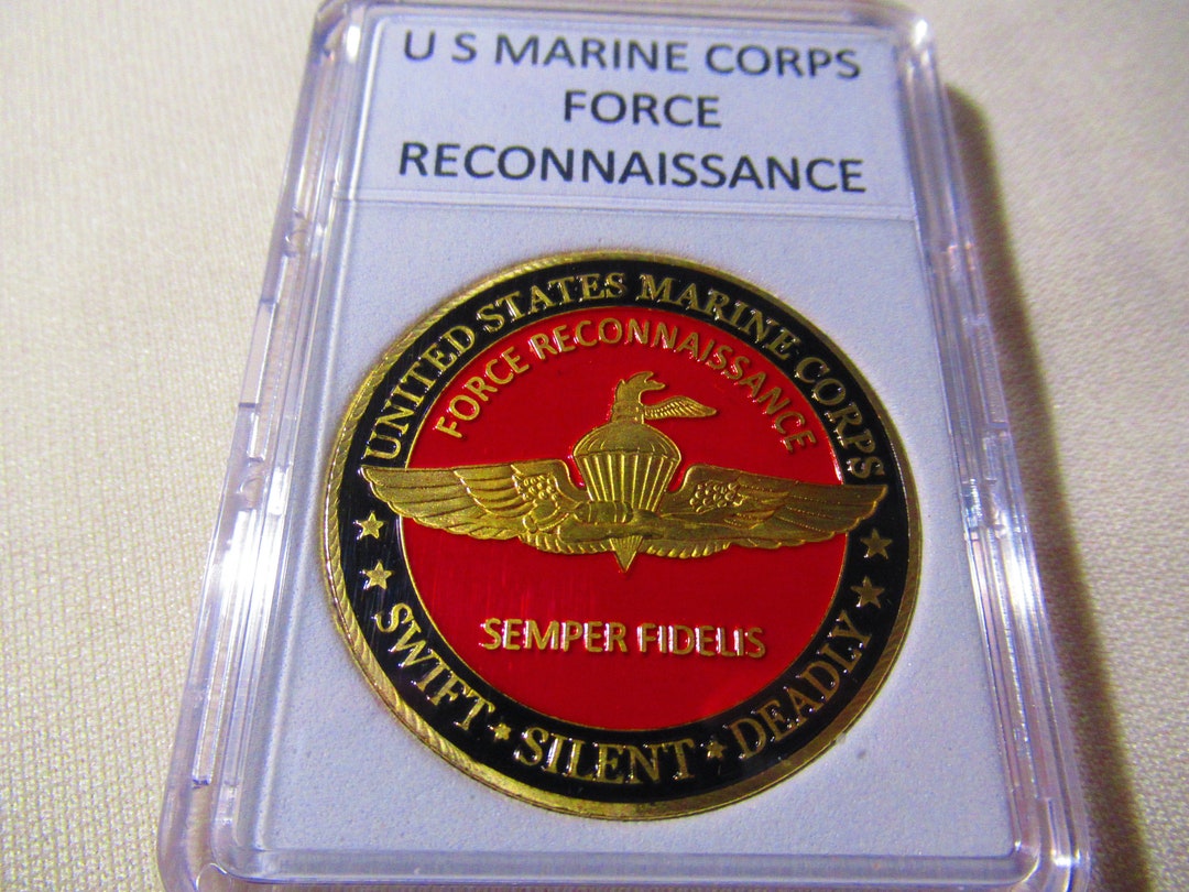 U S Marine Corps FORCE RECONNAISSANCE Challenge Coin - Etsy