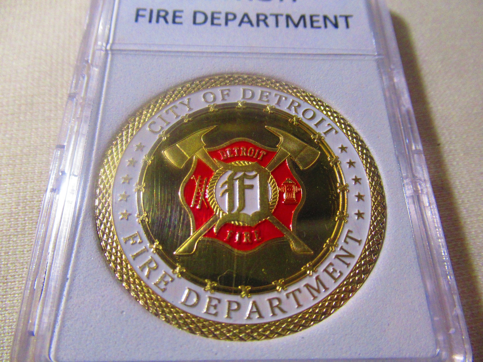 DETROIT Fire Dept. Challenge Coin - Etsy