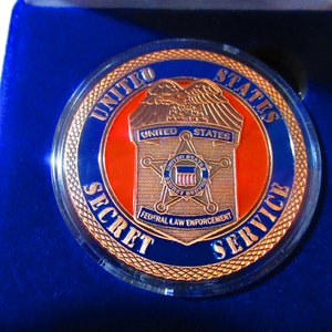 U.S. SECRET SERVICE Shield Challenge Coin (COPPER) - Etsy