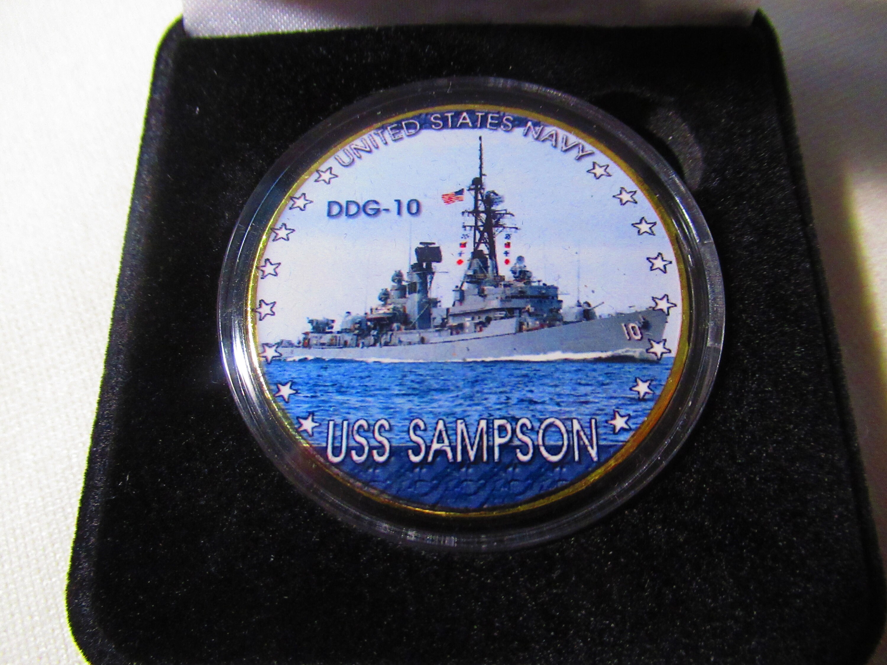 U S Navy USS SAMPSON DDG-10 Challenge Coin | Etsy