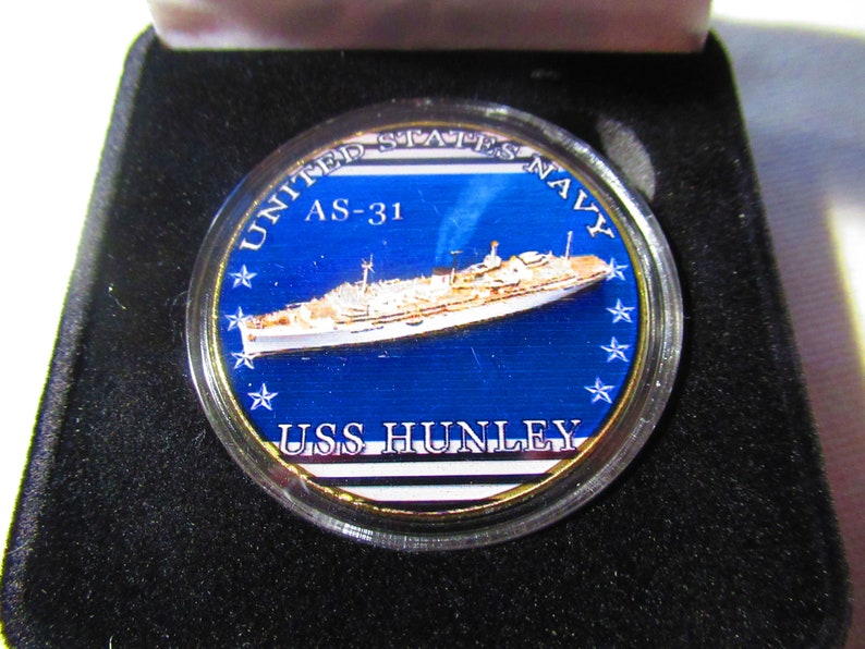 U S Navy - USS HUNLEY AS-31 Challenge Coin - Etsy
