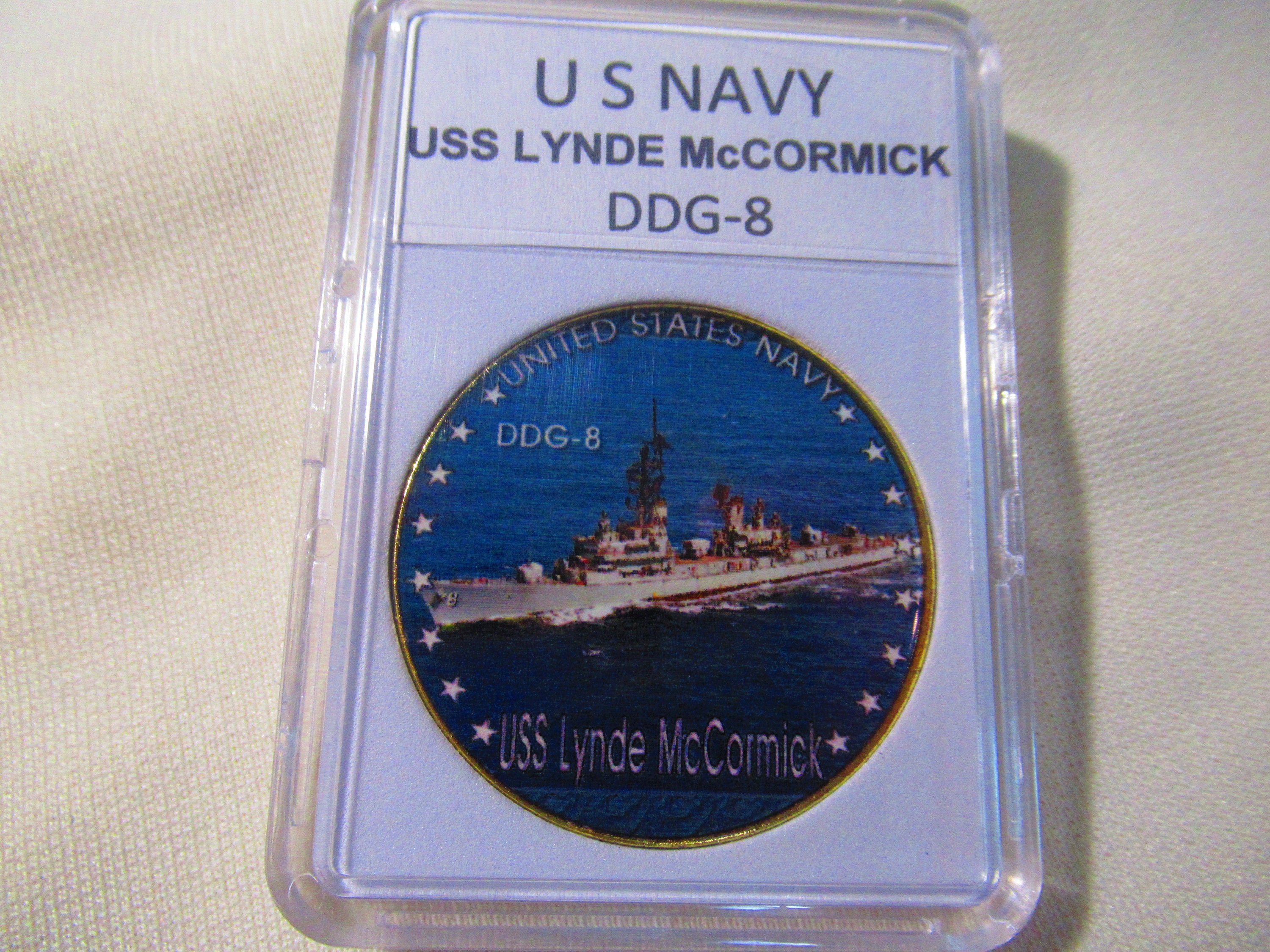 U S Navy USS LYNDE McCORMICK DDG-8 Challenge Coin | Etsy