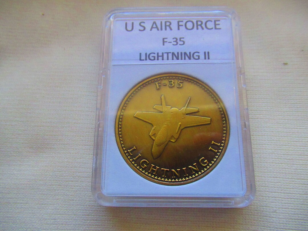 U S AIR FORCE F-35 Lightning II Challenge Coin (bronze) - Etsy
