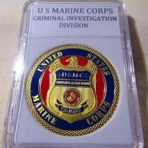 U S Marine Corps CRIMINAL INVESTIGATION DIV. Challenge Coin - Etsy