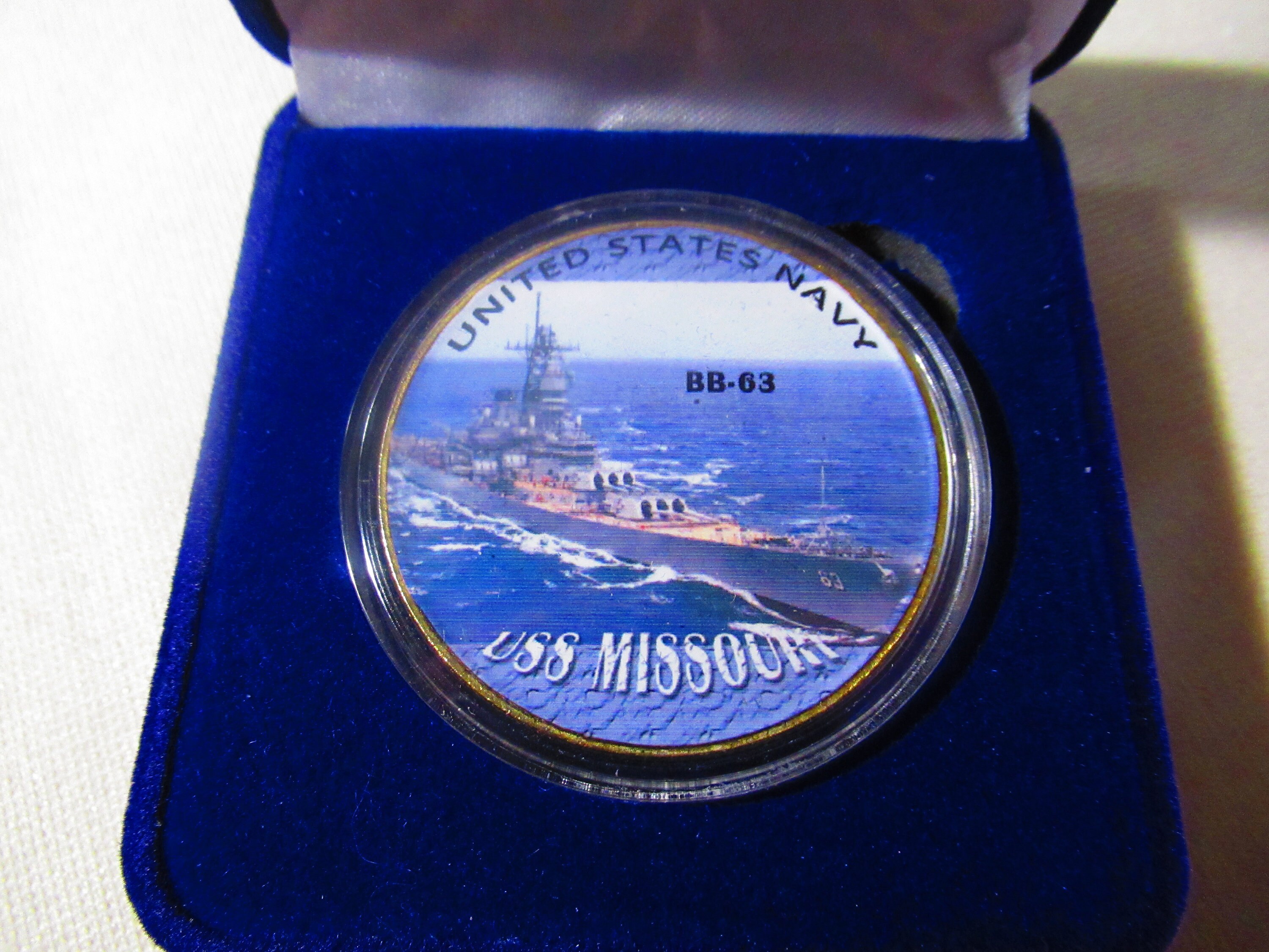 U S NAVY - USS Missouri (BB-63) Challenge Coin - Etsy