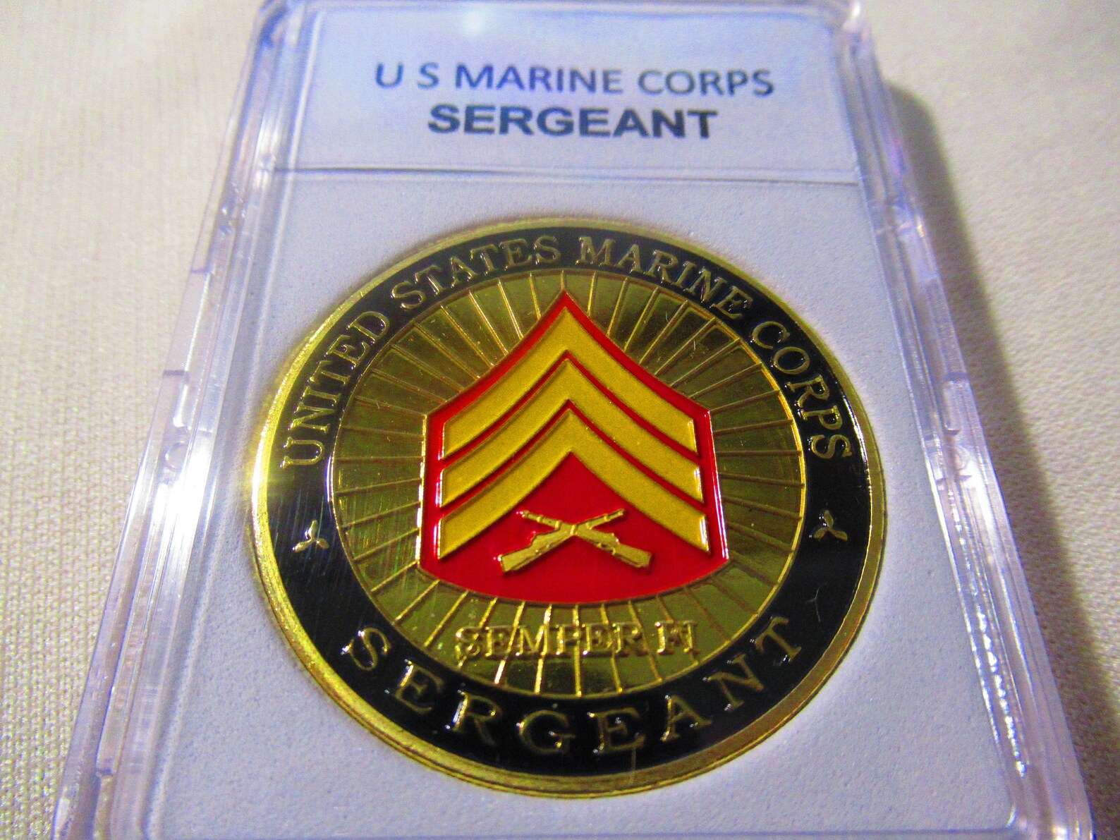 US Marine Corps SERGEANT Challenge Coin | Etsy